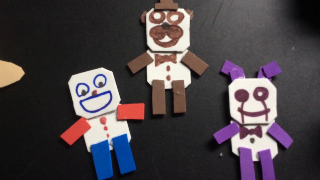 Custom Fnaf 2 paper pals plush - YouTube