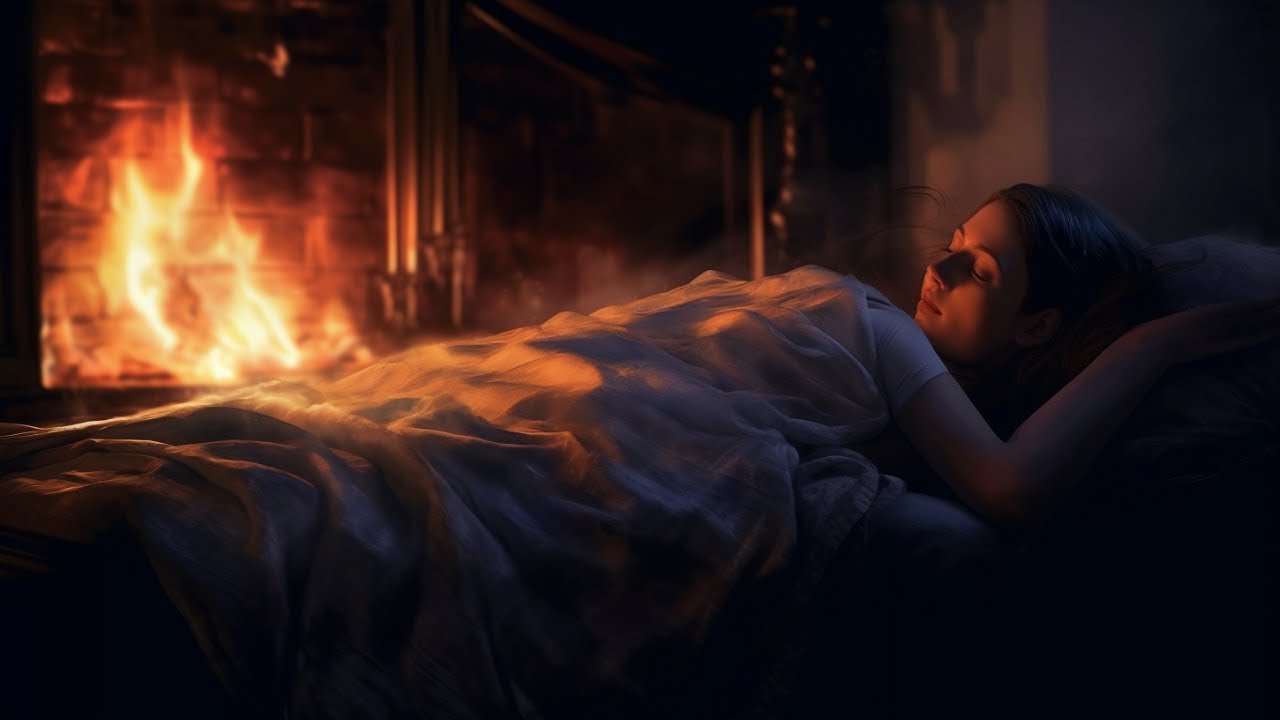 Cozy Fireplace Lullaby: Fall Asleep to Crackling Fire Sounds - YouTube