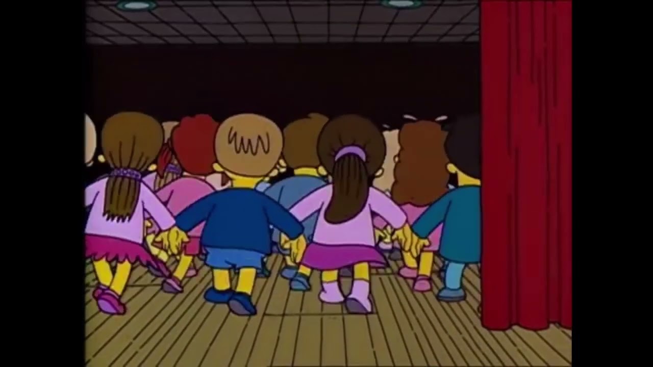 Bart simpsons school dance - YouTube