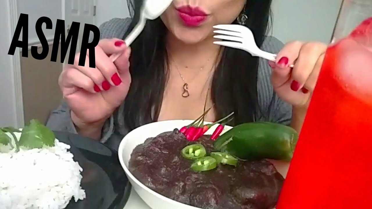 ASMR MUKBANG -CHOCOLATE MEAT or Blood stew (Pigs Blood, Traditional ...