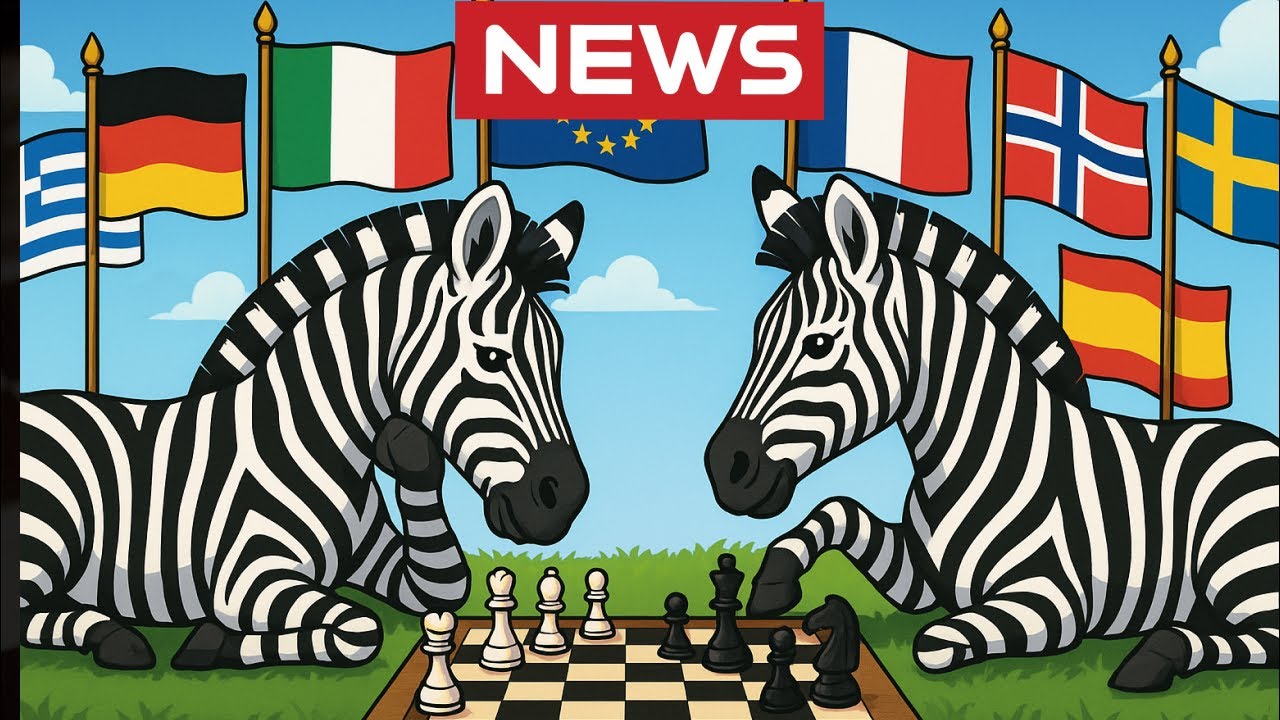 COMEÇA o Campeonato Europeu de Xadrez com ZEBRAS - YouTube