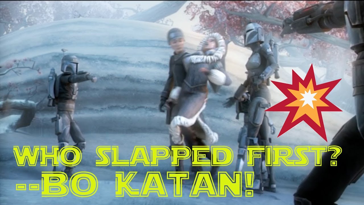 Bo Katans Most Famous Moment Slapping Ahsoka Youtube