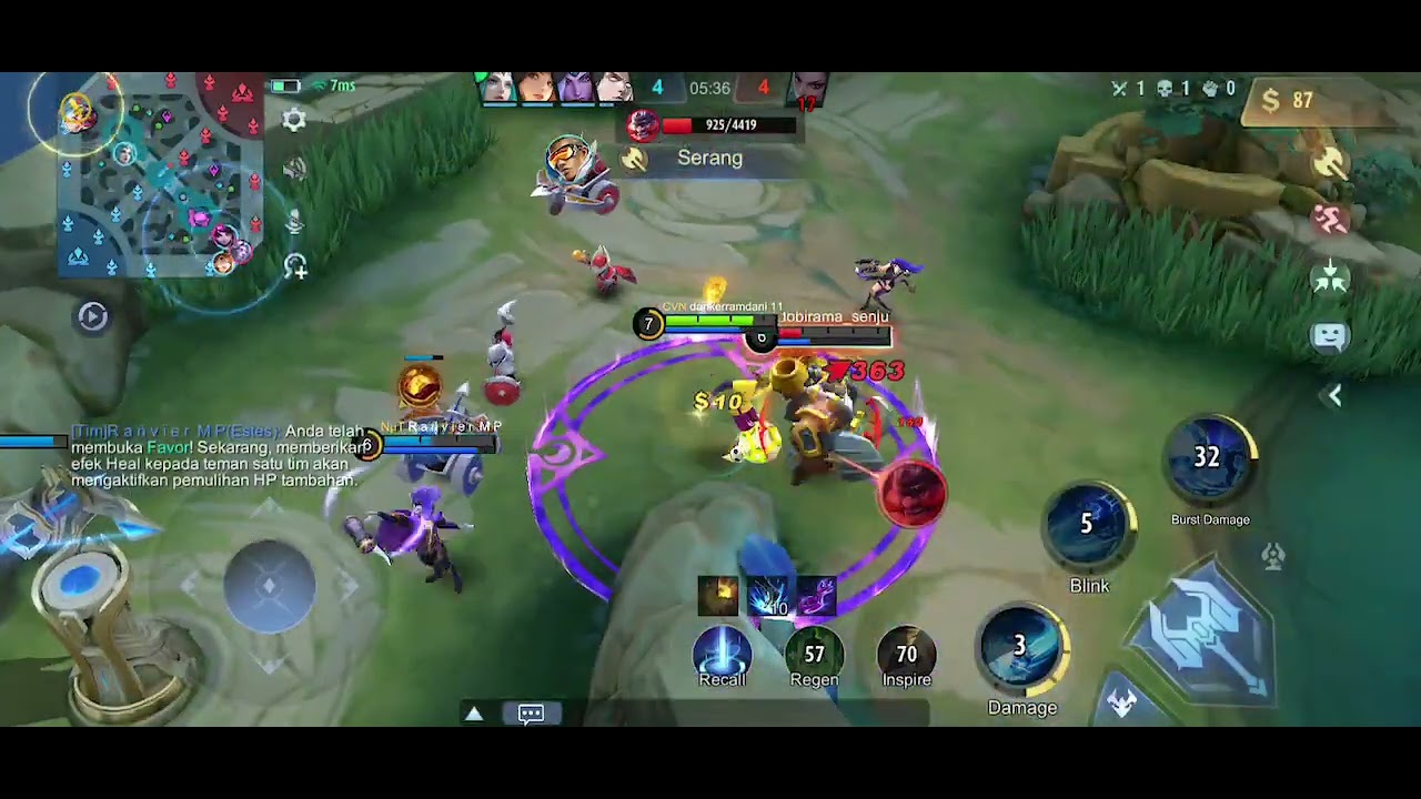 potongan momen liga mobile legend bepe - YouTube