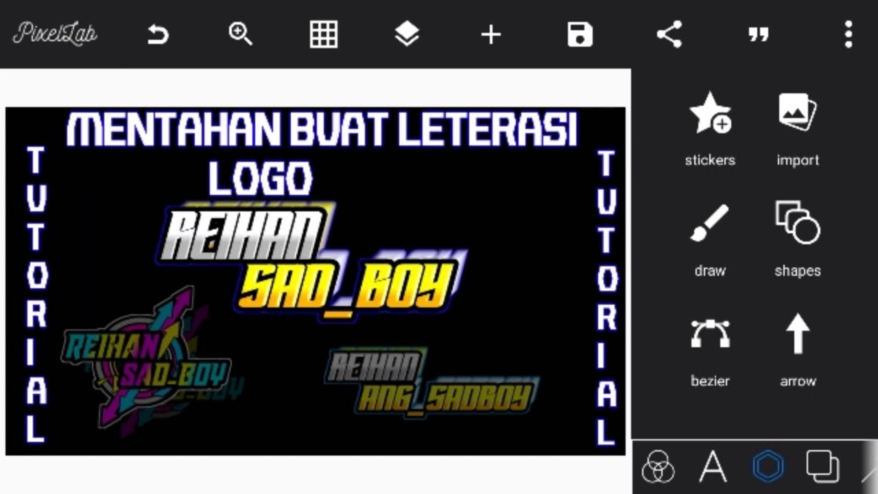 🔵LOGO MENTAHAN BUAT LITERASI || pixellab || simple - YouTube