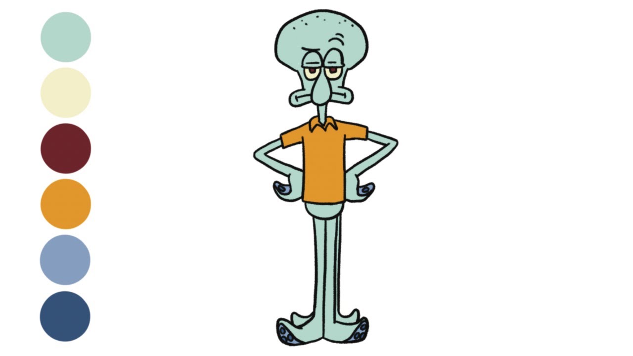 How to Draw Squidward Tentacles - Fun and Easy for Kids! - YouTube