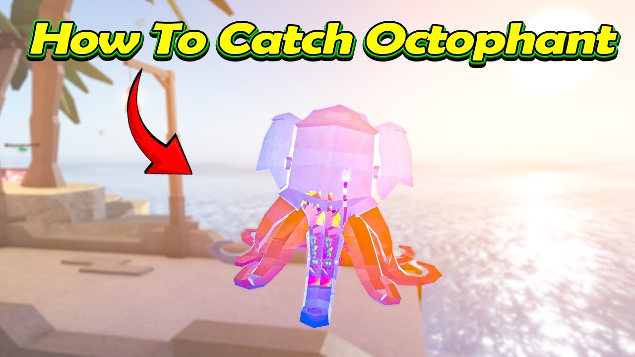 How to spawn and catch the NEW OCTOPHANT on fisch roblox - YouTube