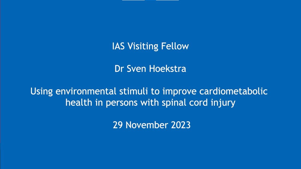 Dr Sven Hoekstra - Using environmental stimuli to improve ...