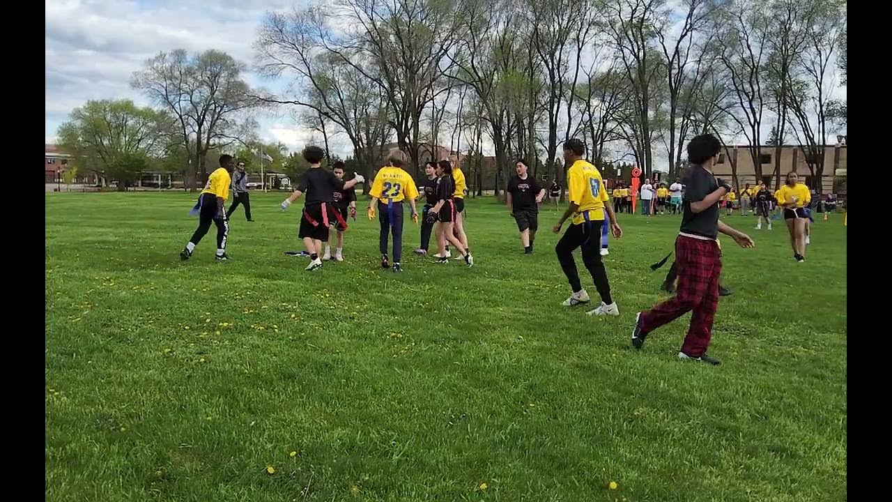 middle school flag football (HCPA vs F.I.T. Academy) - YouTube
