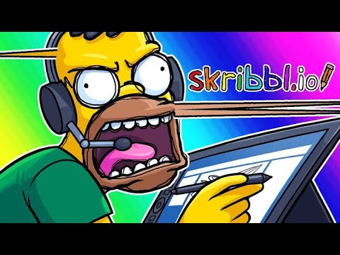 Having Fun with Friends in SCRIBBLE.IO - YouTube