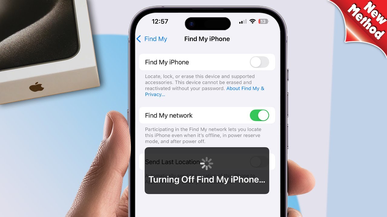 How to turn off find my iphone | Disable find my iphone - YouTube