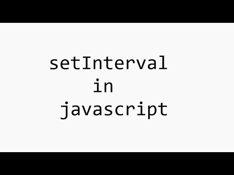 setInterval method in javascript - YouTube