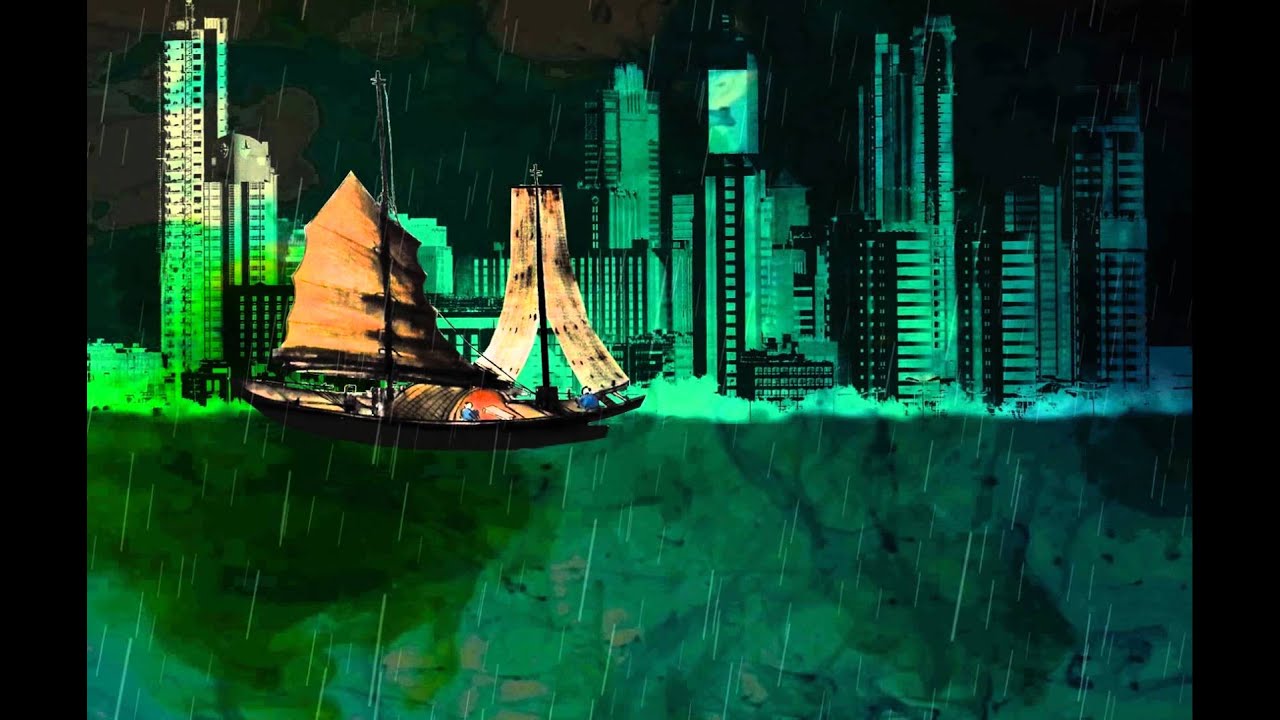 Sailing Ancient Chinese Ships Abstract Storm Animation - YouTube