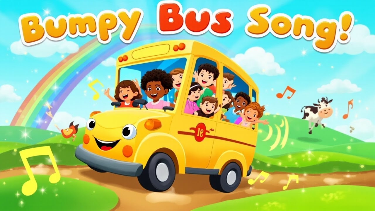 Bumpy Bumpy Bus Ride | Nursery rhymes and kids song. - YouTube