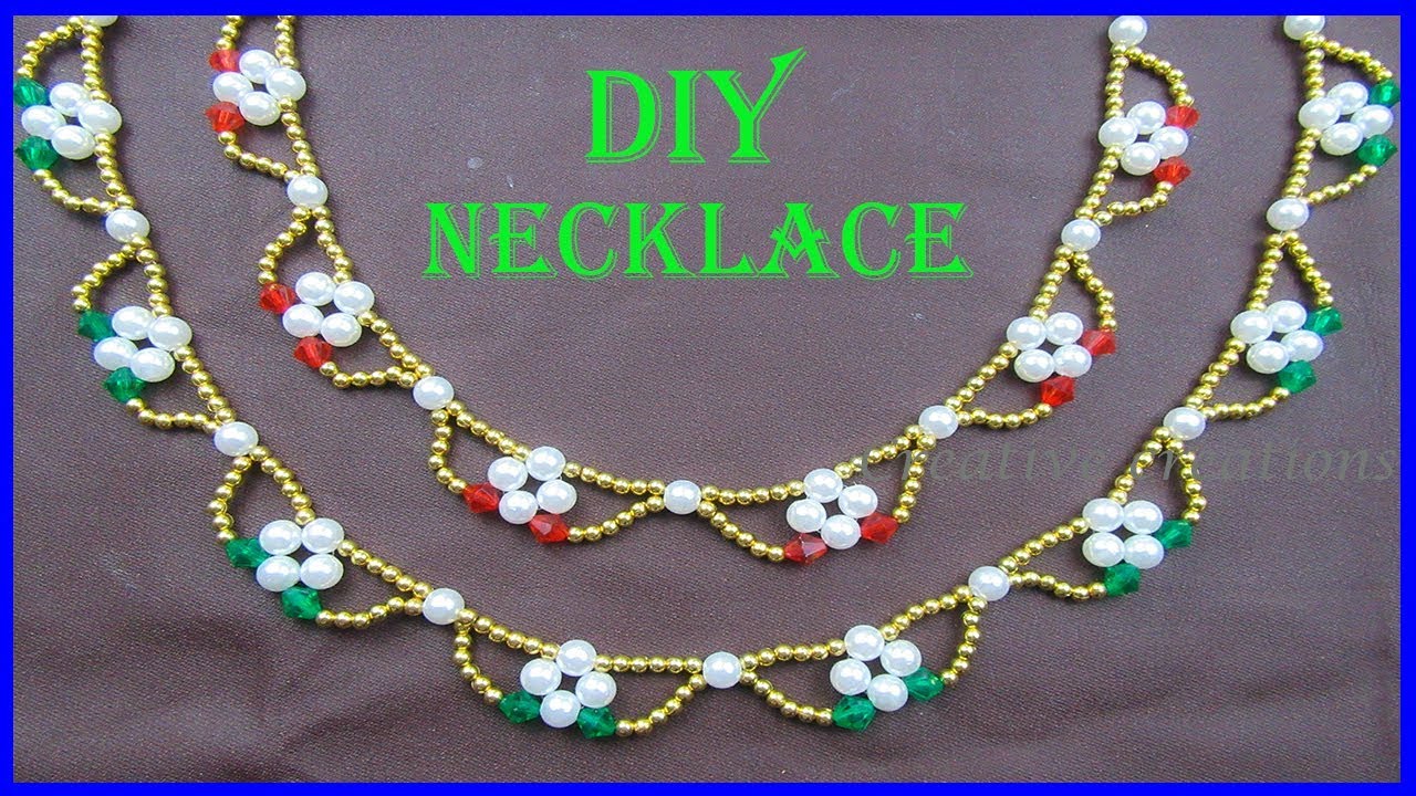 How To Make Easy Necklace At Home YouTube how-to-make-easy-necklace-at-home-youtube