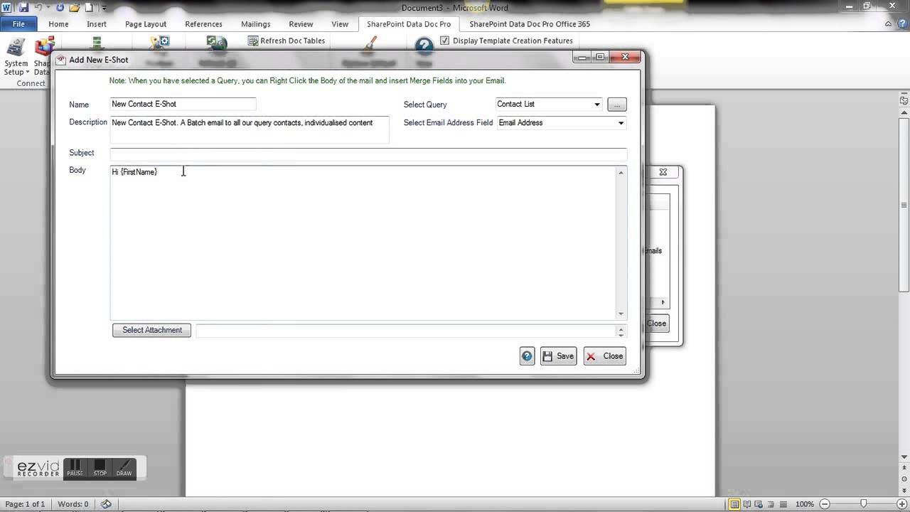 Create and Use an E-Shot - YouTube