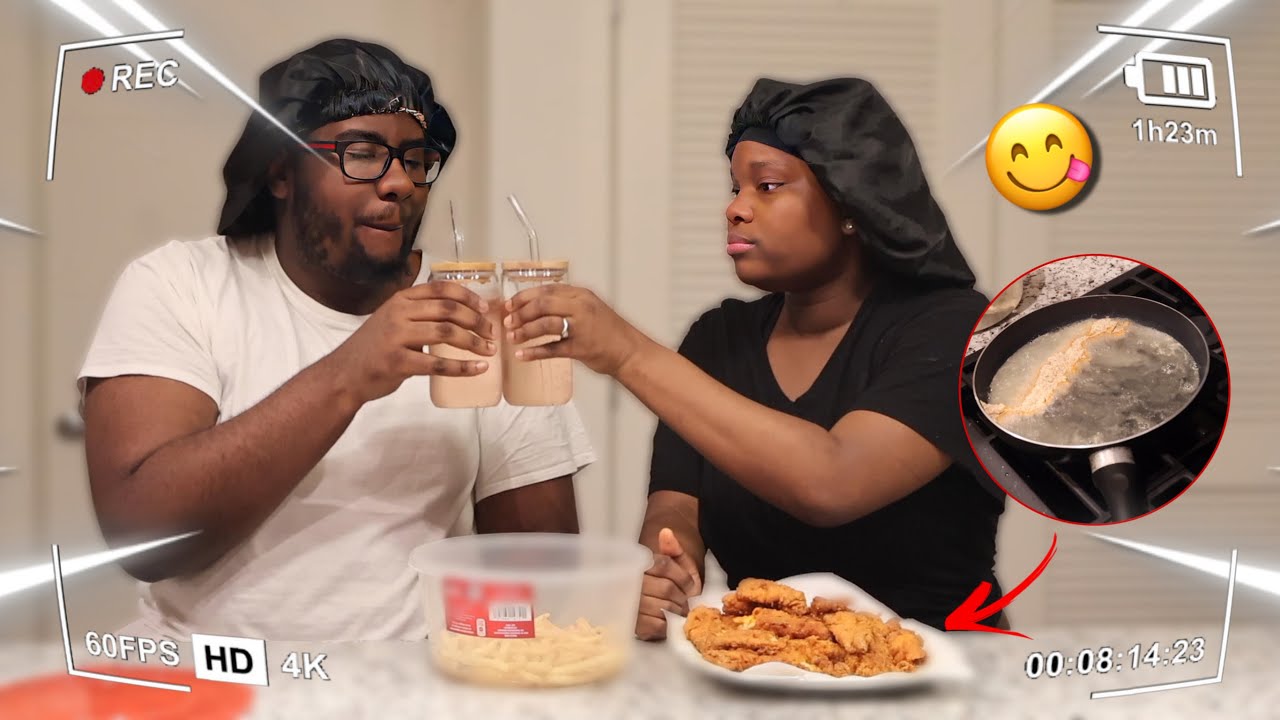 COOKING OUR FIRST MEAL TOGETHER 🤍🥘 HOW DID WE DO!? #subscribe #jdempire ...