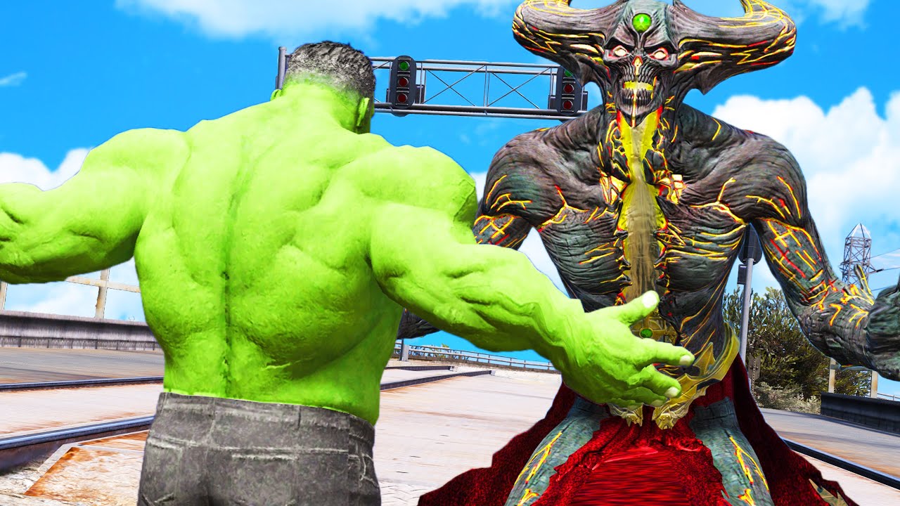 Hulk VS Elder God Shinnok - Superheroes VS Fallen Elder God - YouTube