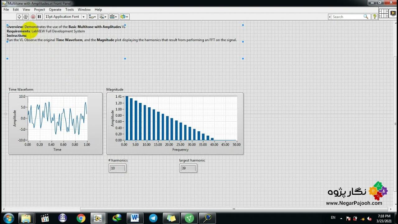 Basic Multi-tone with Amplitude - LabVIEW - YouTube