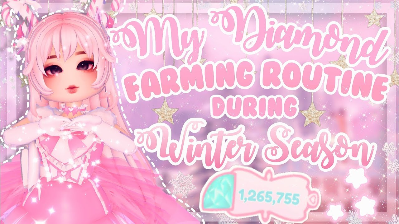 My Diamond Farming Routine 🌷 during the WINTER SEASON *NO MULTIPLIERS ...