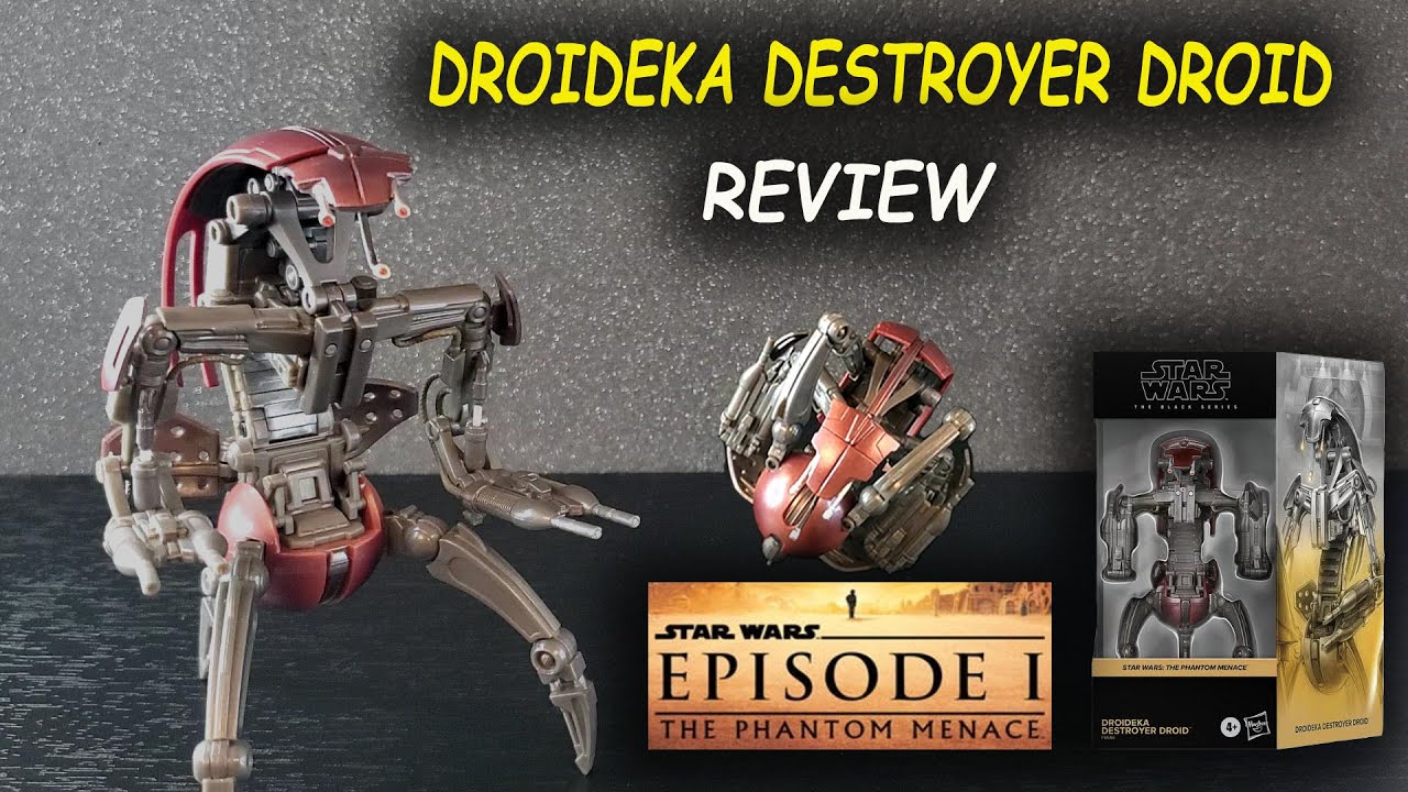 *NEW* Droideka Destroyer Droid (Star Wars Black Series) REVIEW - YouTube