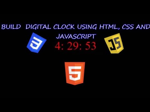 Digital Clock with HTML, CSS and JavaScript 😲😲 #javascript #html - YouTube