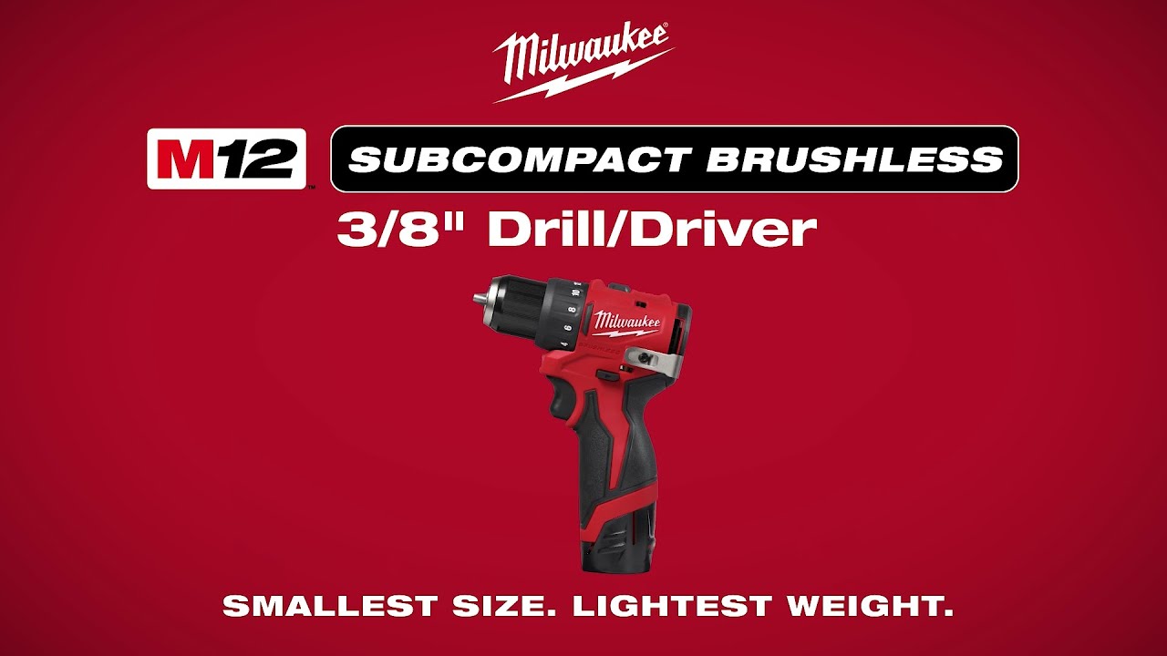 M12™ Subcompact Brushless 3/8" Drill/Driver | 3401-22 - YouTube