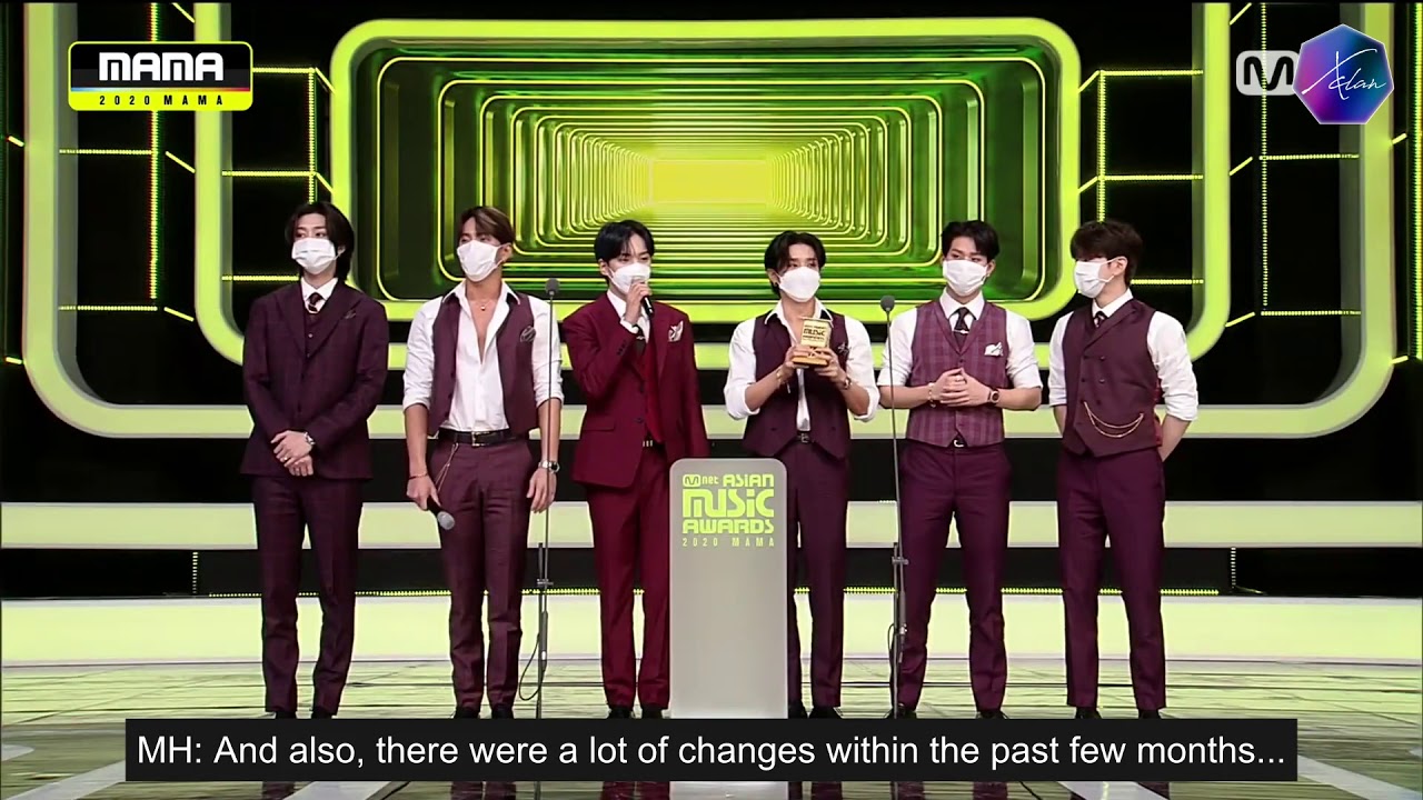 [ENG SUB] 201206 MAMA 2020 'Best Stage' Award acceptance speech - YouTube