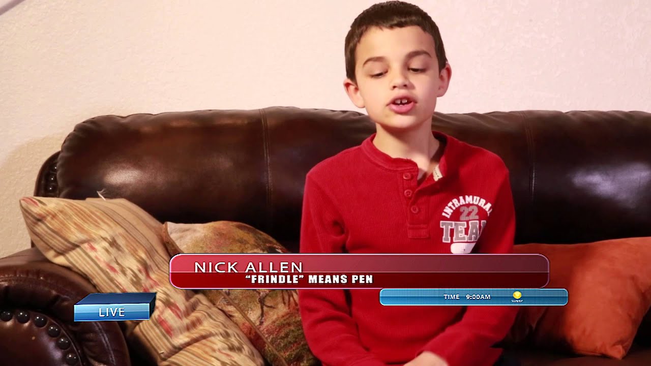 Nick Allen and Frindle - YouTube