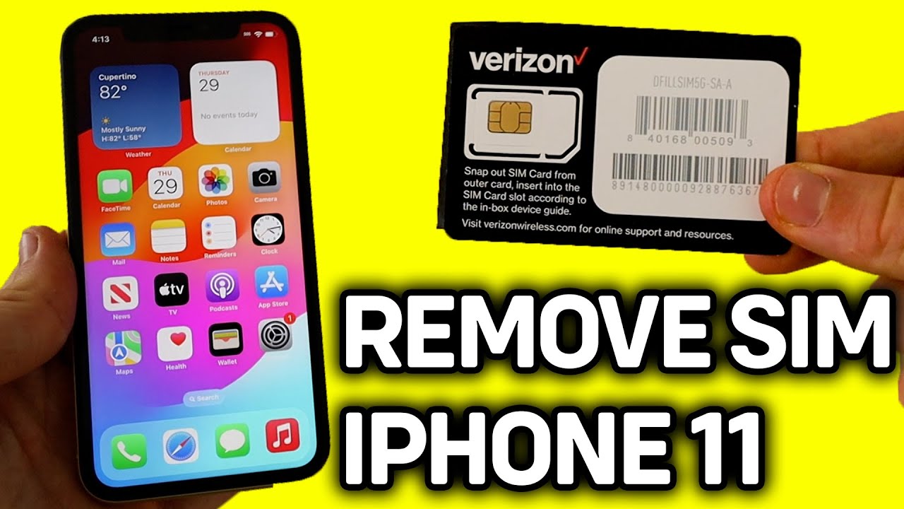 UPDATED 2025! How To Take Sim Card Out Of iPhone 11/pro Without Tool ...