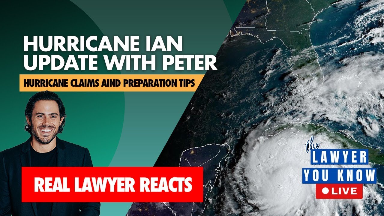 LIVE!: Real Lawyer Reacts - Hurricane Ian Update with Peter, Hurricane ...