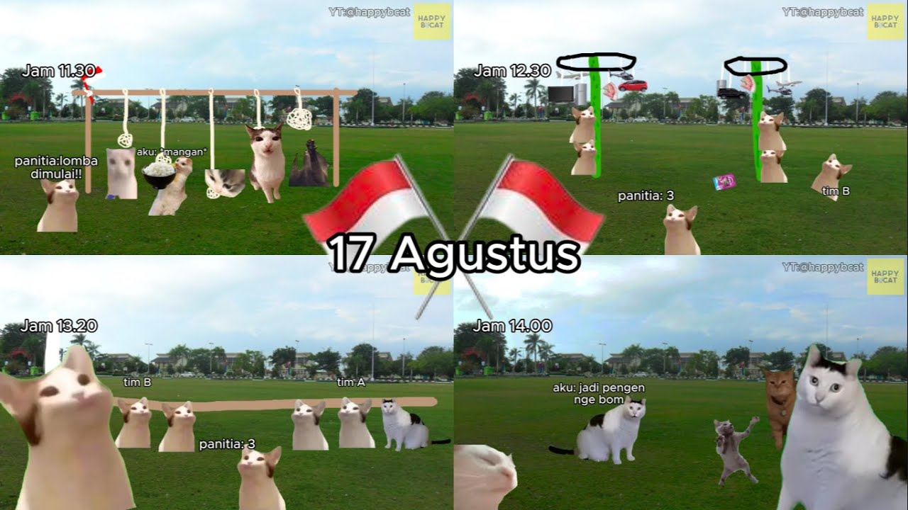 Pov: 17 Agustus | 🇲🇨 Spesial 17 Agustus 🇲🇨 | Meme Kucing | #pov #meme # ...