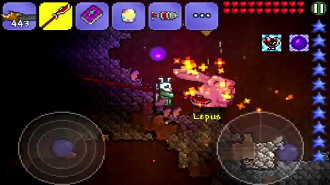 como invocar a Lepus jefes terraria pocket edition - YouTube
