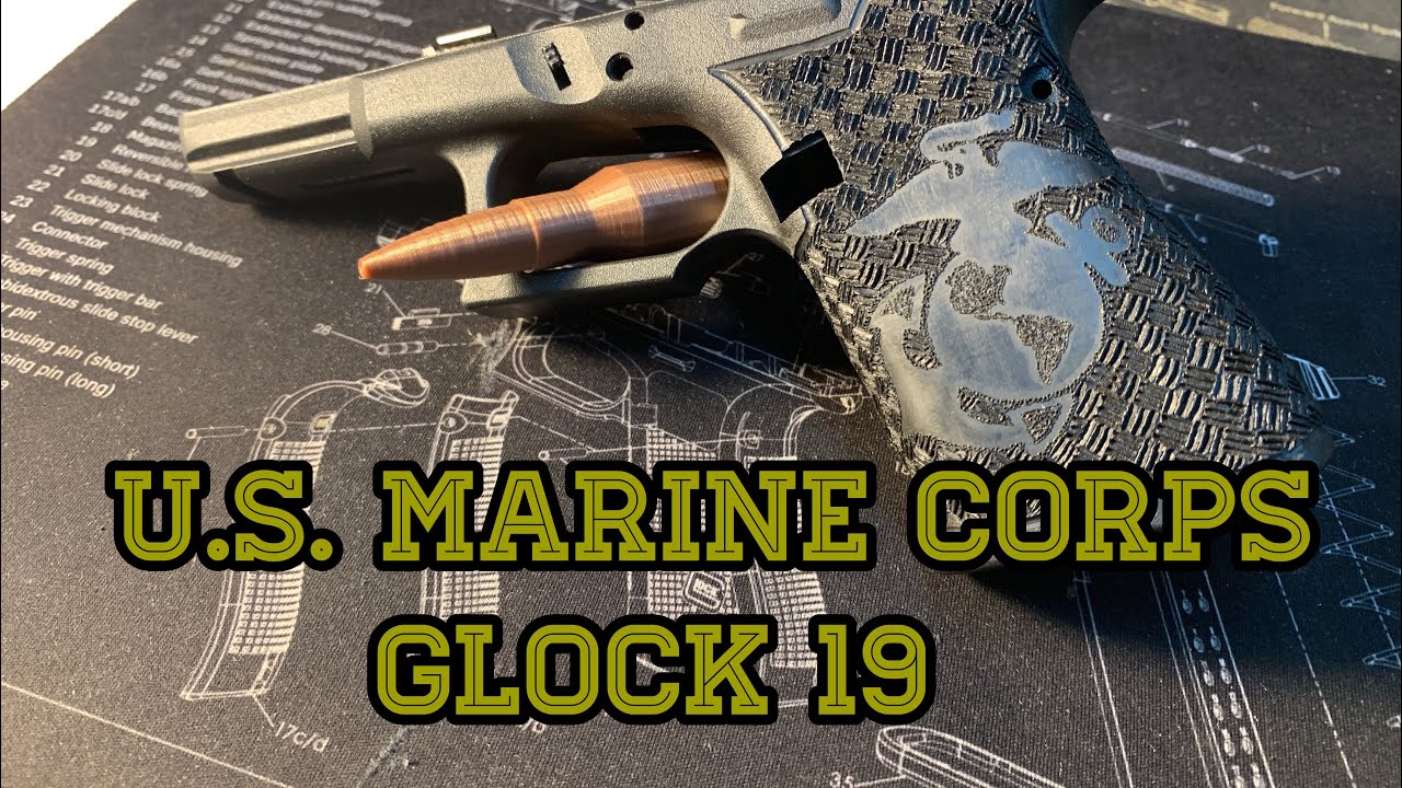U.S. Marines Glock 19 Custom Stippling - YouTube