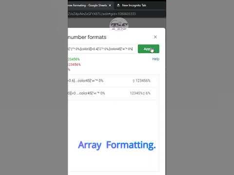 Array formatting in Google sheets #excel #advancedexcel #sheets #tricks ...