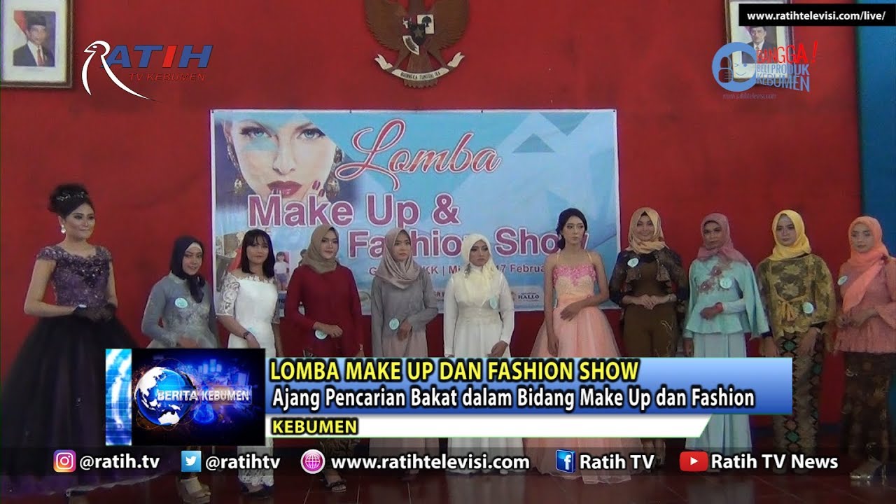LOMBA MAKE UP DAN FASHION SHOW - YouTube