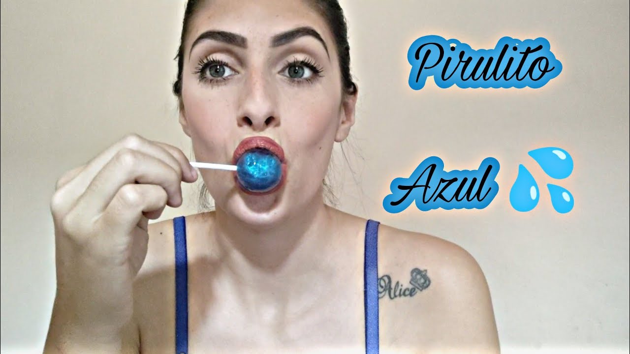 Asmr Chupando Pirulito Azul Com Cicle Mouthsounds Relax Sonsdeboca
