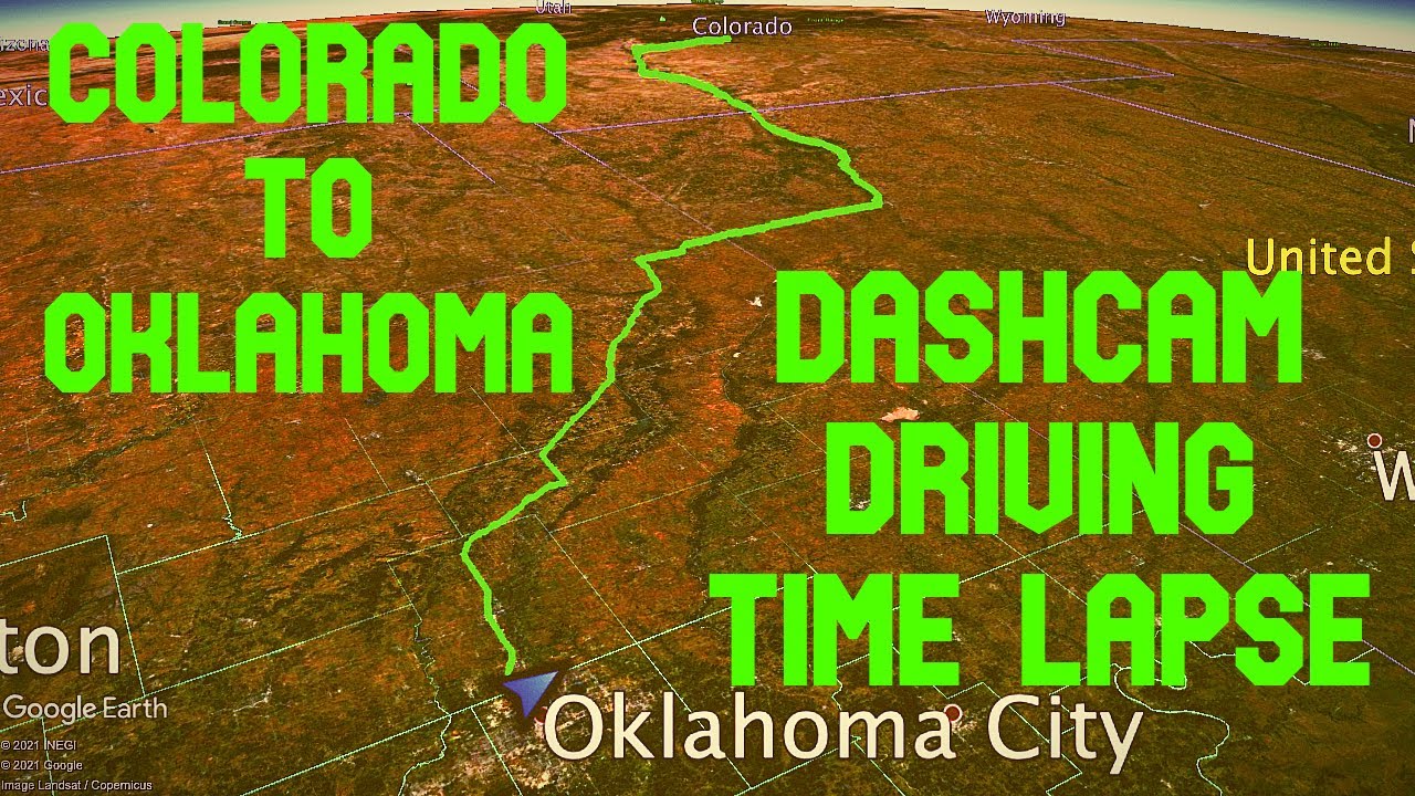 COLORADO TO OKLAHOMA DRIVING TIME LAPSE | Monument to Oklahoma City ...