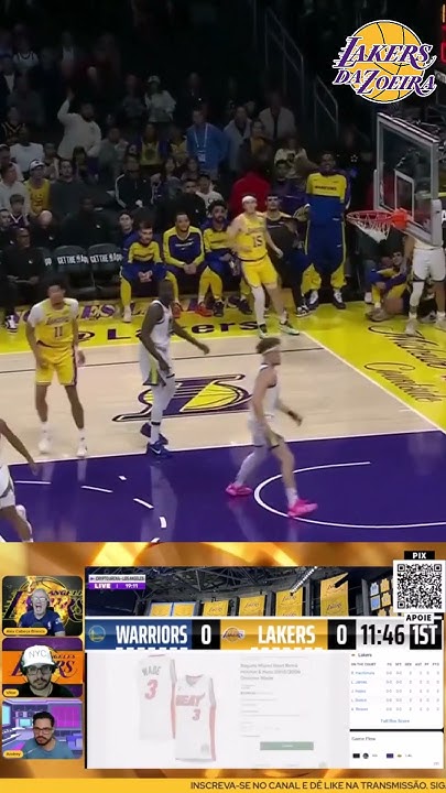 Reaves abrindo os camimhos no triplo - Lakers 116 X 123 Warriors - YouTube