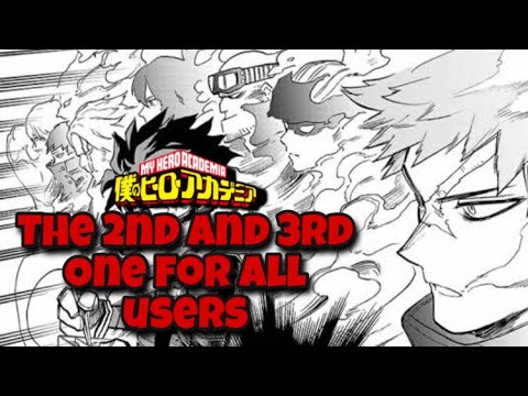 The 2nd and 3rd One For All Users - My Hero Academia - YouTube