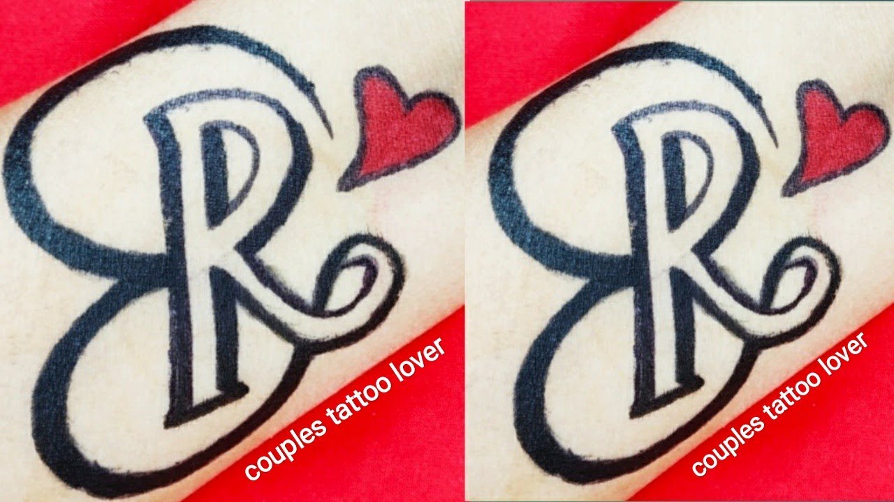 Amazing And Beautiful R💞 Letter Tattoo and Simple R💞 Letter Tattoo by # ...