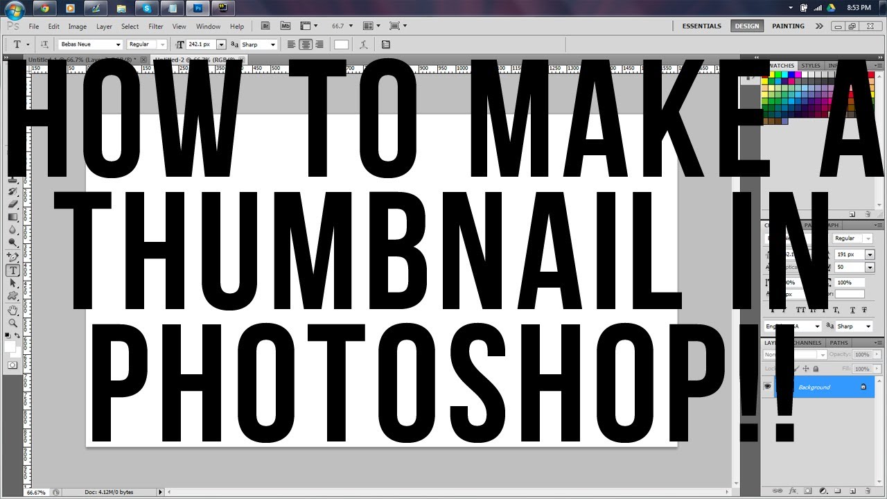 How To Make A Thumbnail In Photoshop!! - YouTube