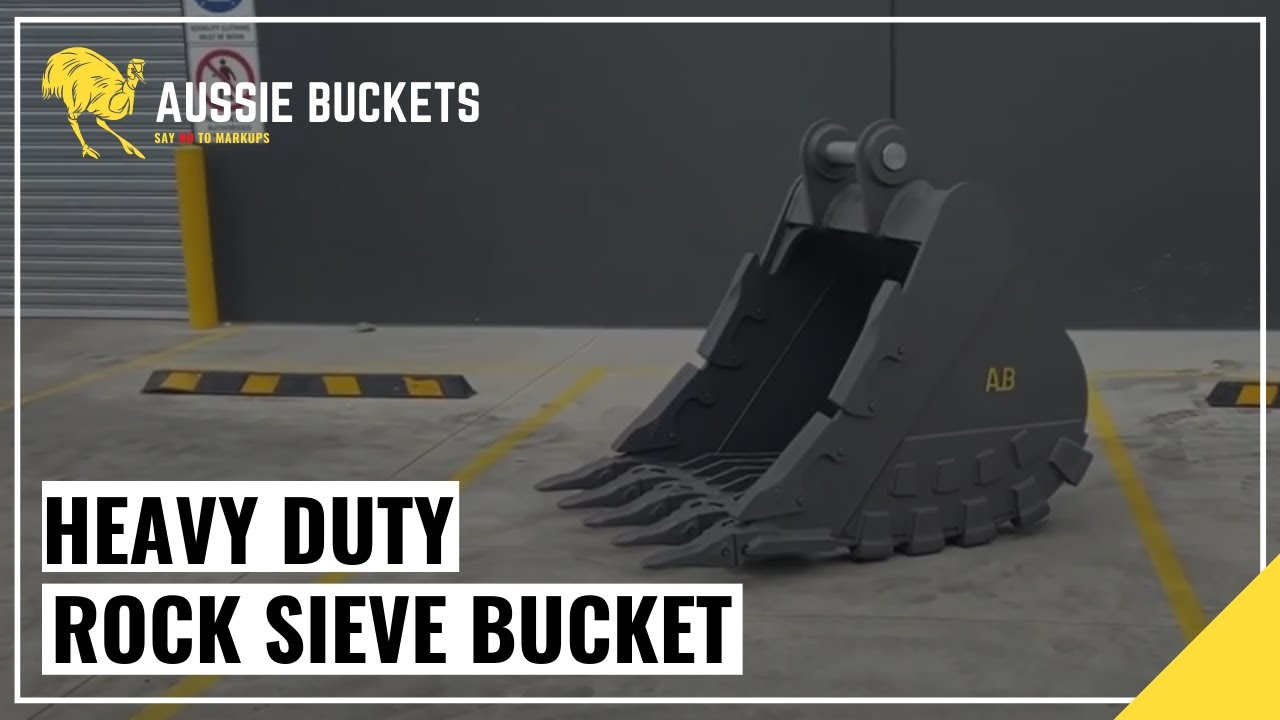 Heavy Duty Rock Sieve Bucket 360 View | Aussie Buckets - YouTube