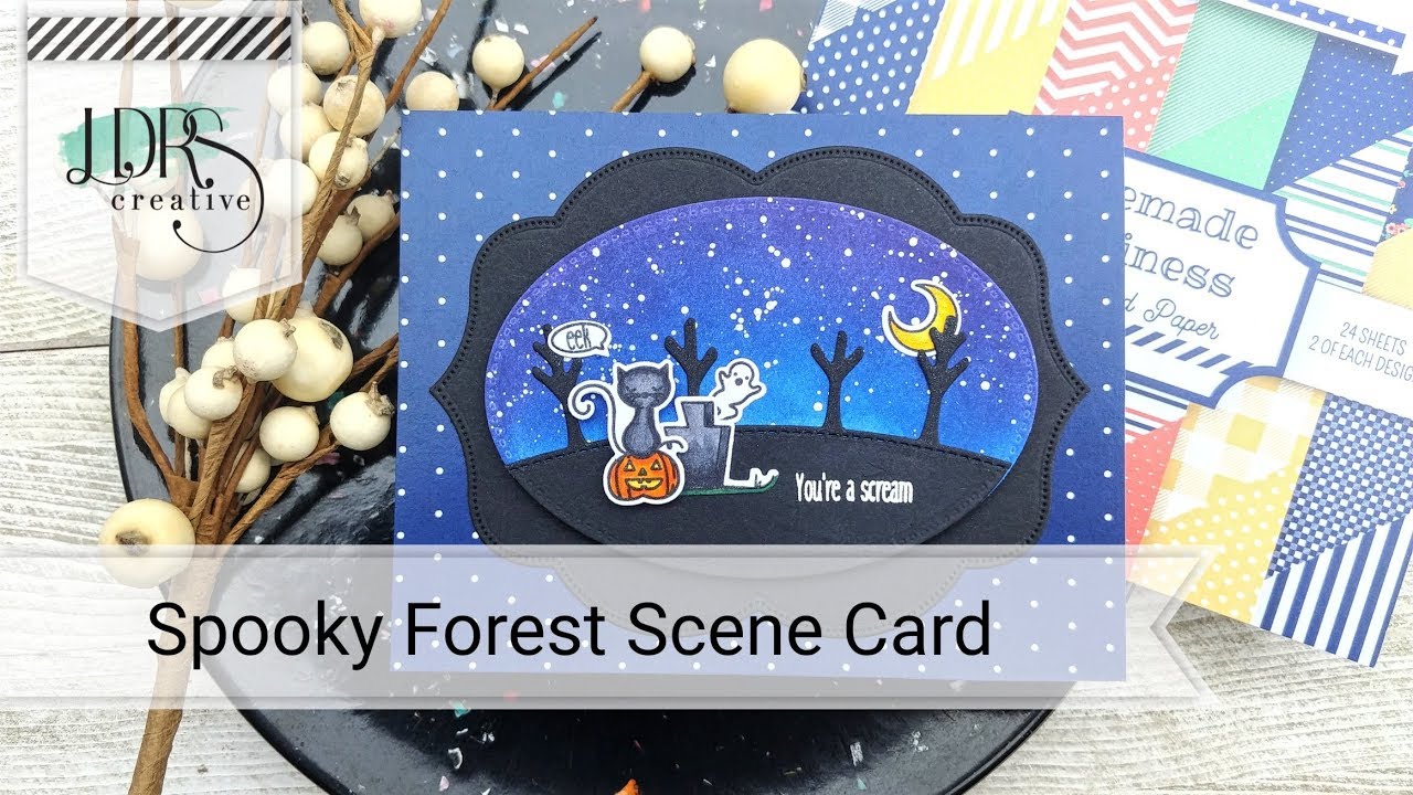 Spooky Forest Card - YouTube