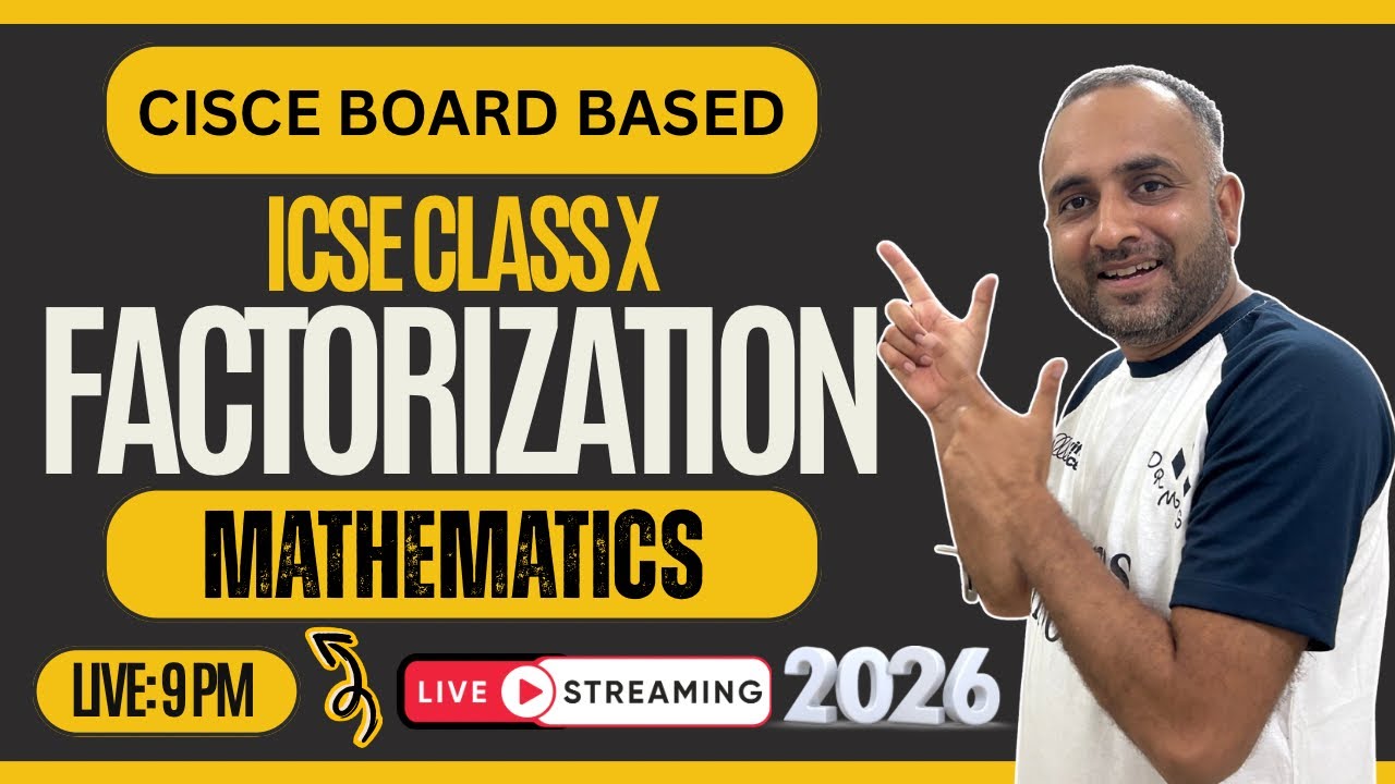 ICSE Class 10: Factorization of Polynomials ||Board Based Question ...