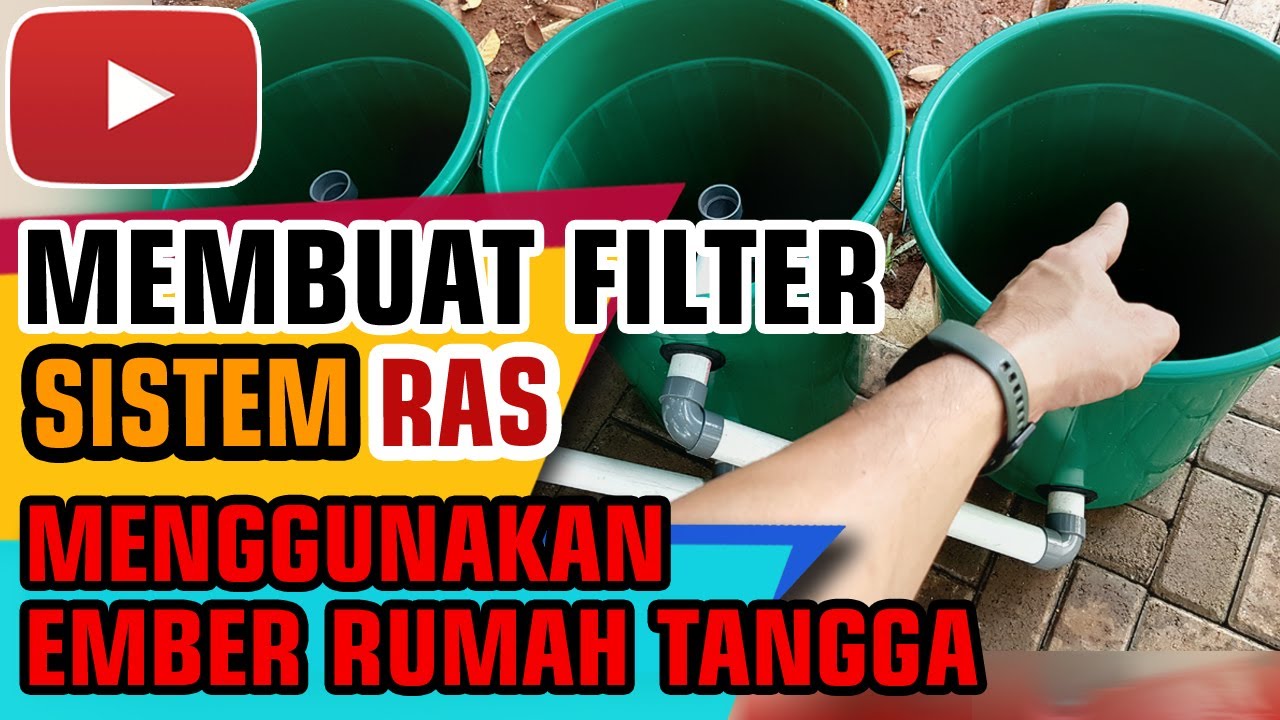 Membuat filter sistem RAS dengan ember - Budidaya Ikan Nila - YouTube