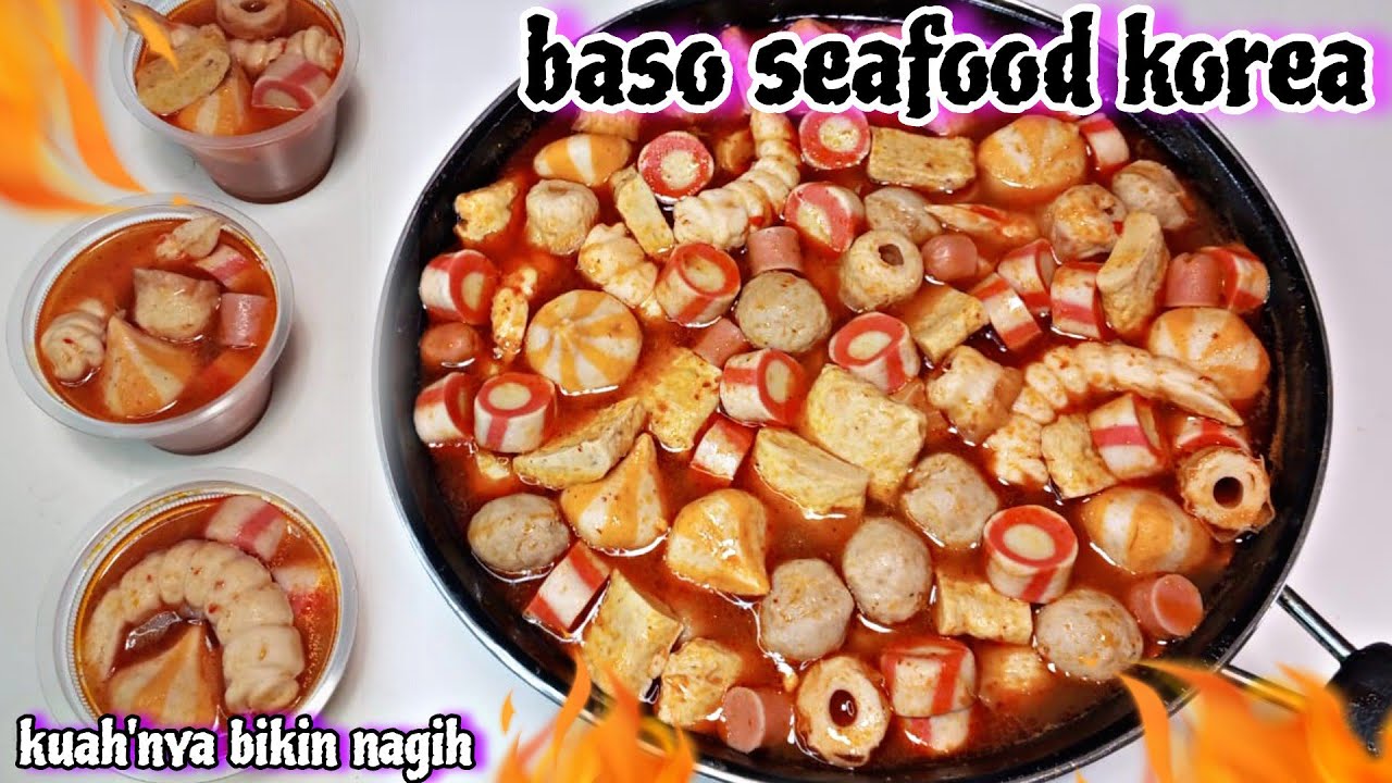 KUAH'NYA BIKIN NAGIH ‼️ ide jualan baso seafood Korea.. - YouTube