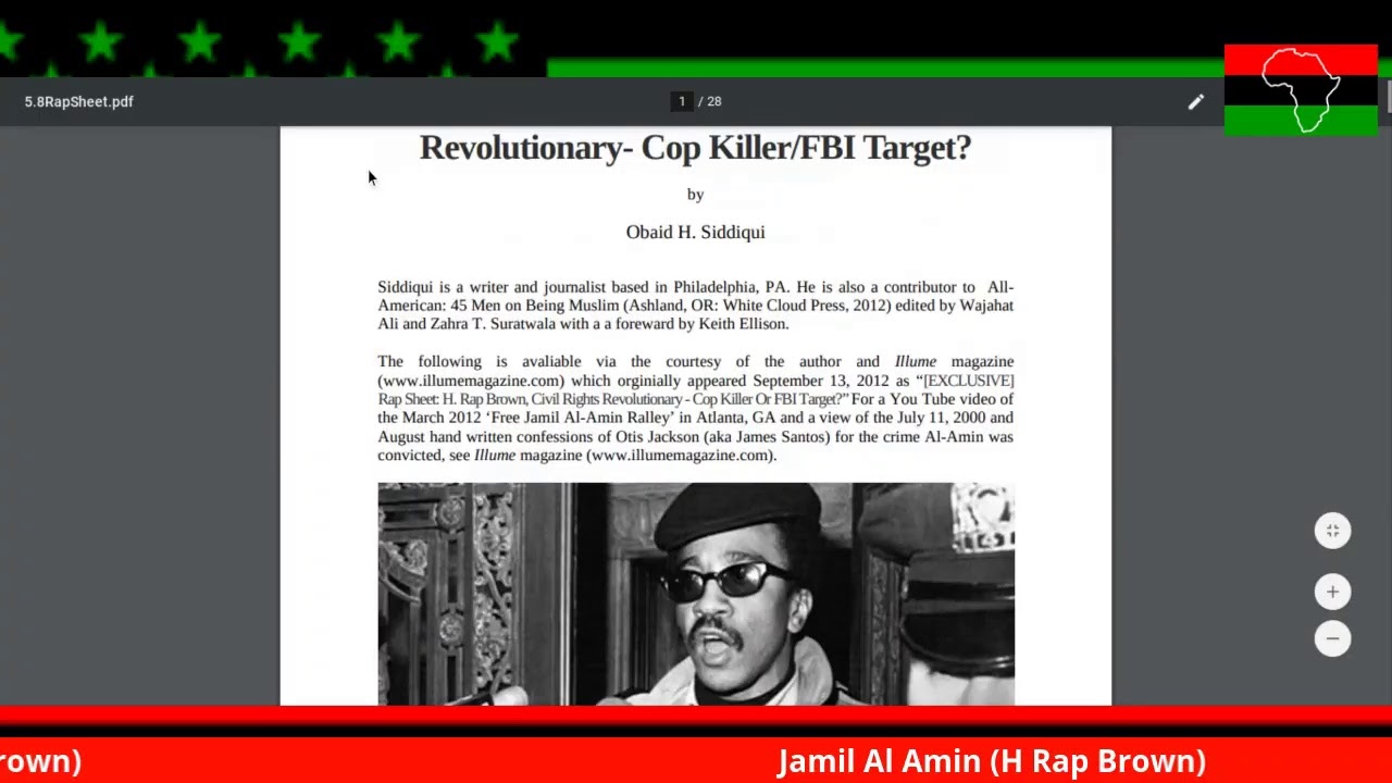 Jamil Al-Amin (H Rap Brown) - YouTube