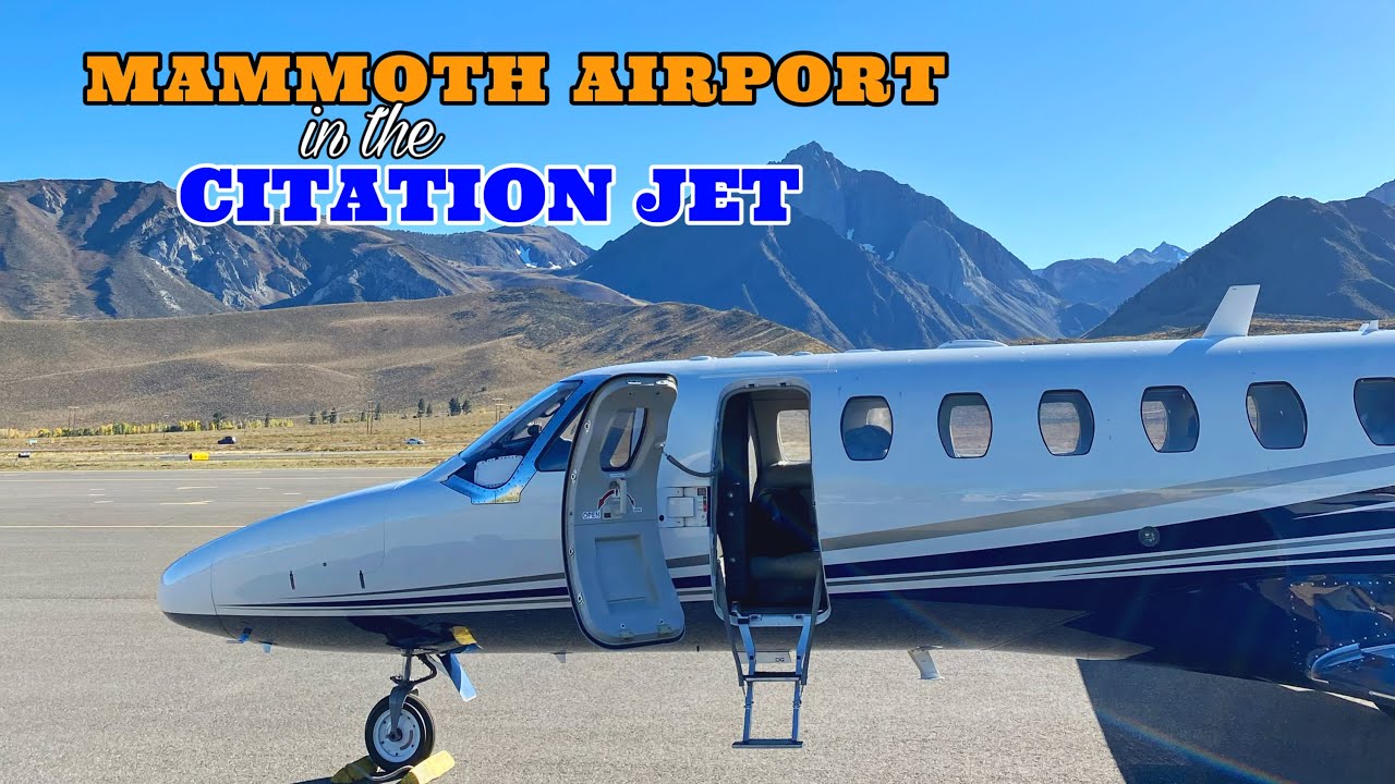 Flying a PRIVATE JET in the EASTERN SIERRAS | CJ3 Landing in Mammoth ...