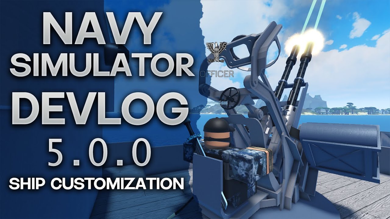 Add MINIGUNS to your SHIP in ROBLOX! - Navy Simulator Ship ...