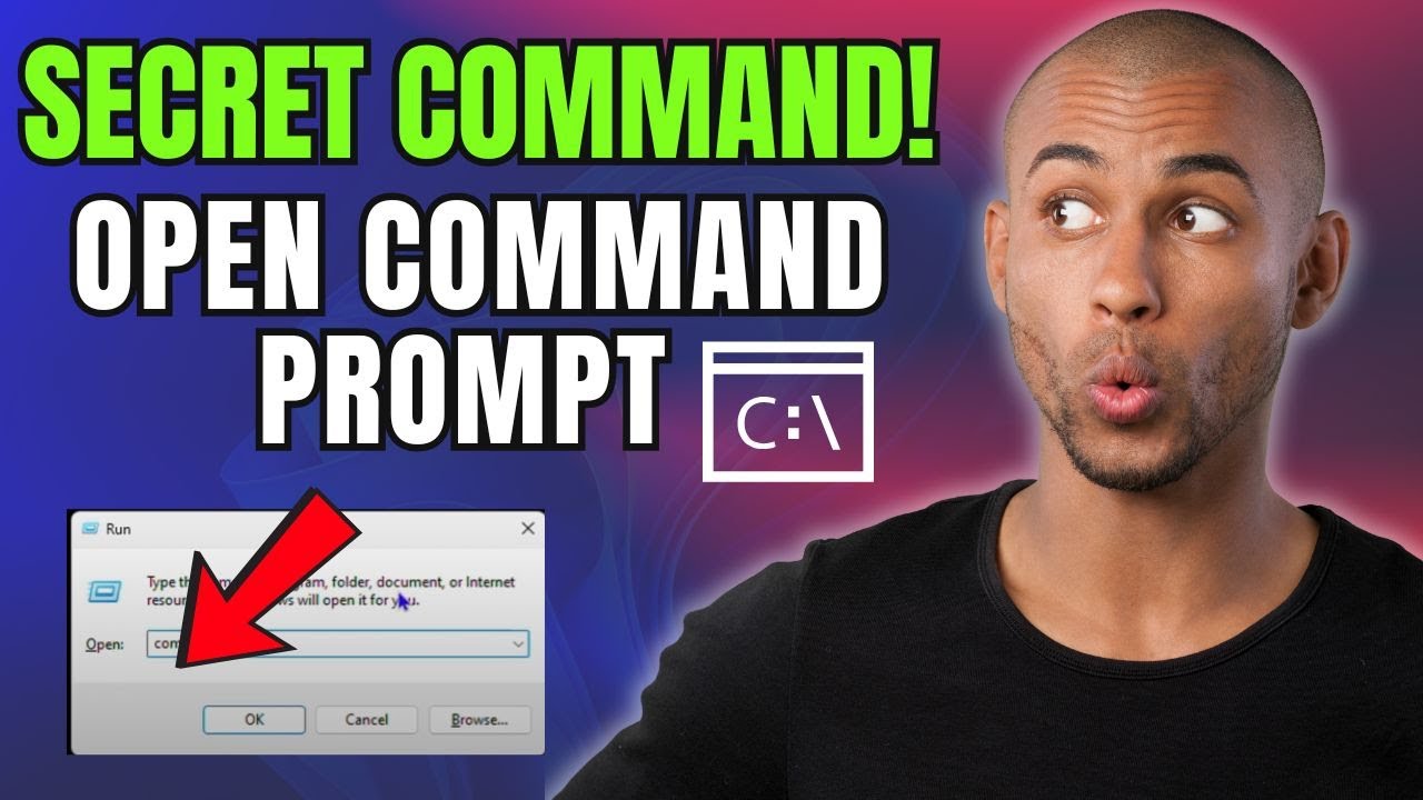 Fastest Way To Open Command Prompt With Windows Run Command Youtube